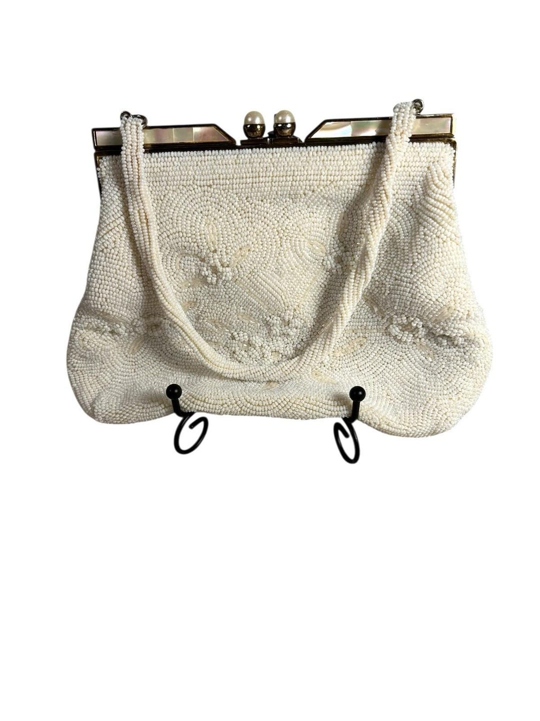 Vintage Ed B. Robinson EBR Beaded Clutch Purse - Etsy