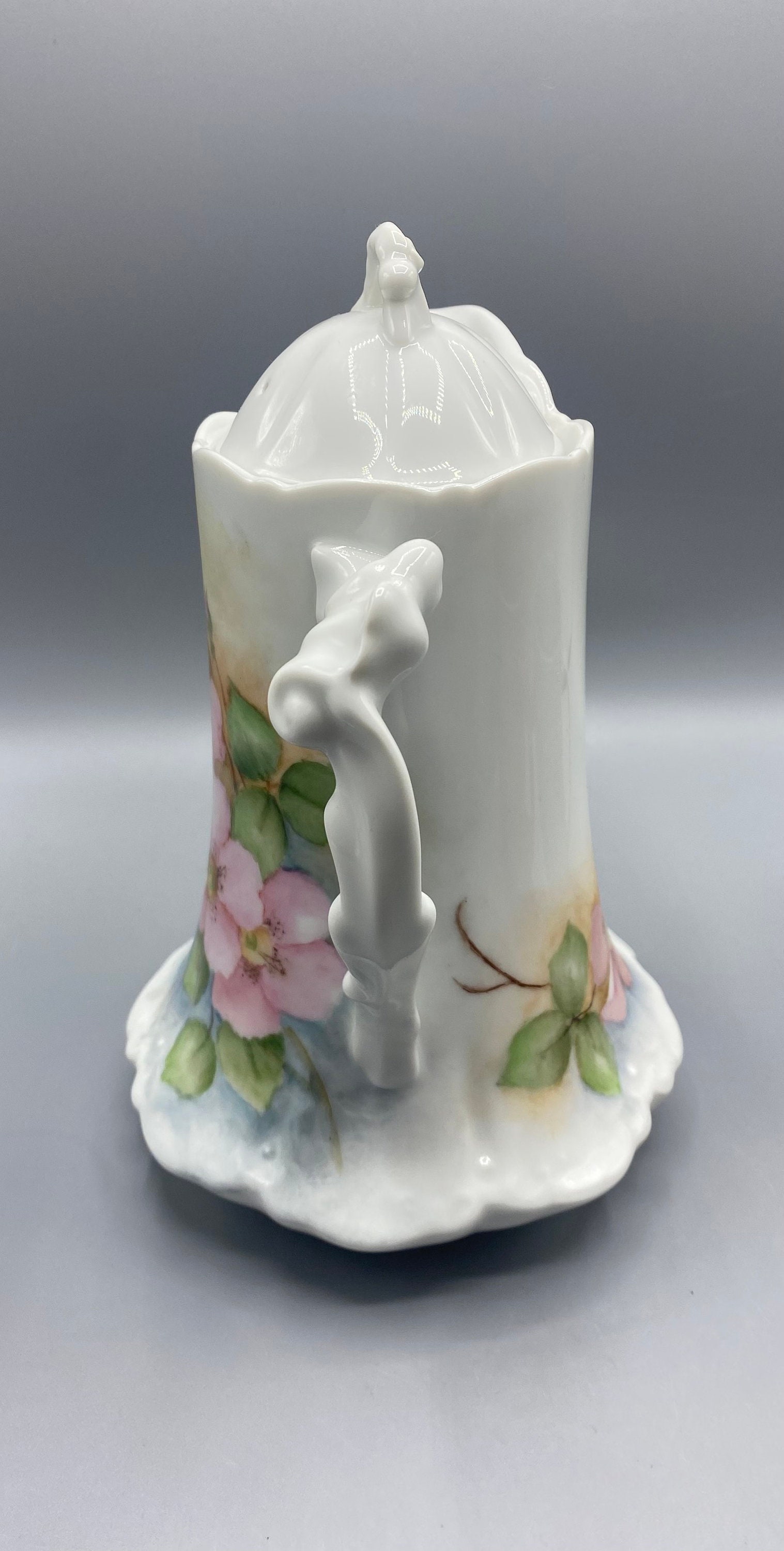 Vintage Tea Coffee Pot Handpainted Floral Unique Design - Etsy