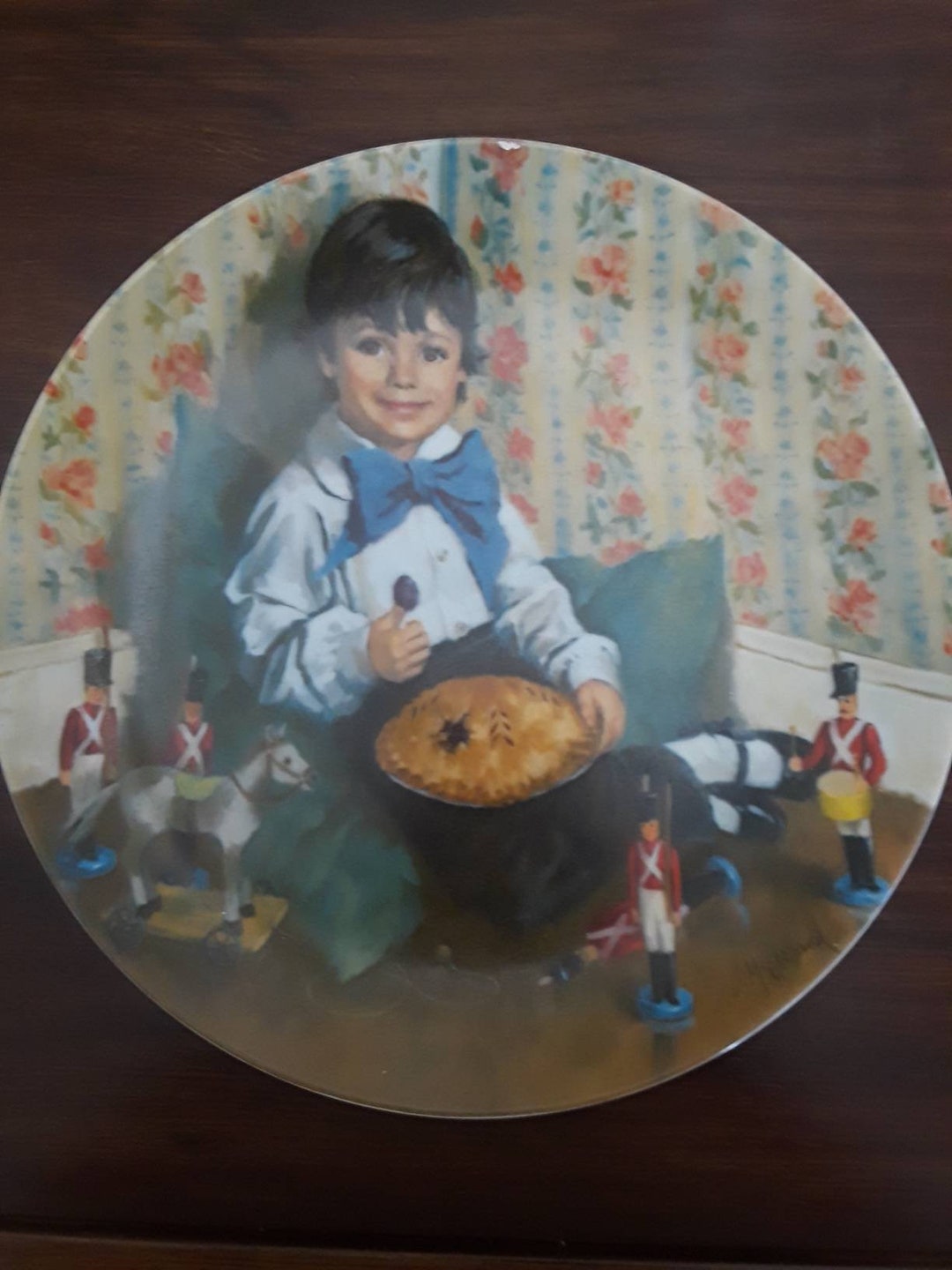 Reco 1982 "little Jack Horner" Plate Mother Goose 4th in Serie John Mcclelland - Etsy
