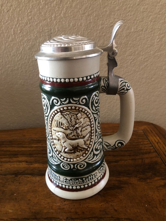 Vintage Avon Beer Stein Tankard Irish Setter Dog Ceramic - Etsy