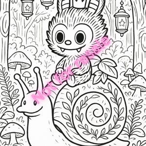 Labubu Coloring Book – Printable Digital Download | Cute Popmart ...