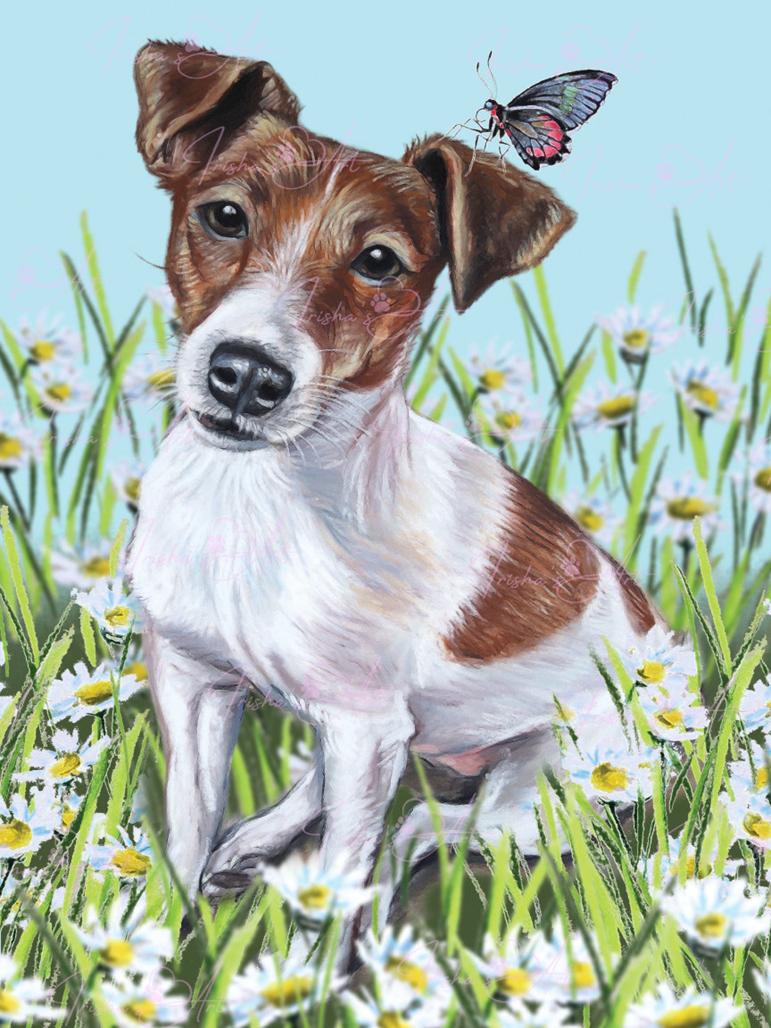 Jack Russell Terrier Clipart Instant Download / Printable Jack Russell ...