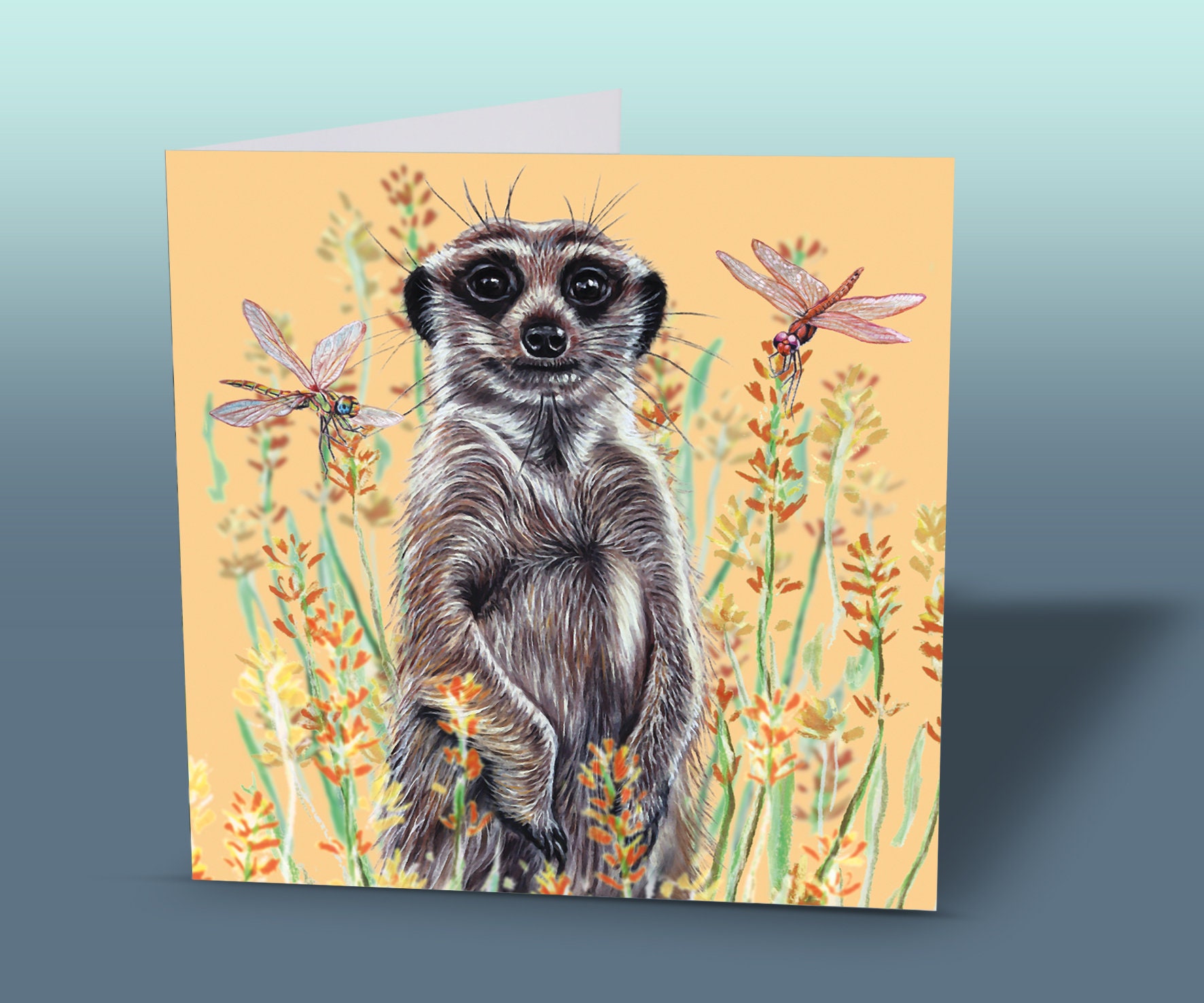 Meerkat Greeting Card - Wildlife Card - Meerkat - Card Meerkat - Card ...