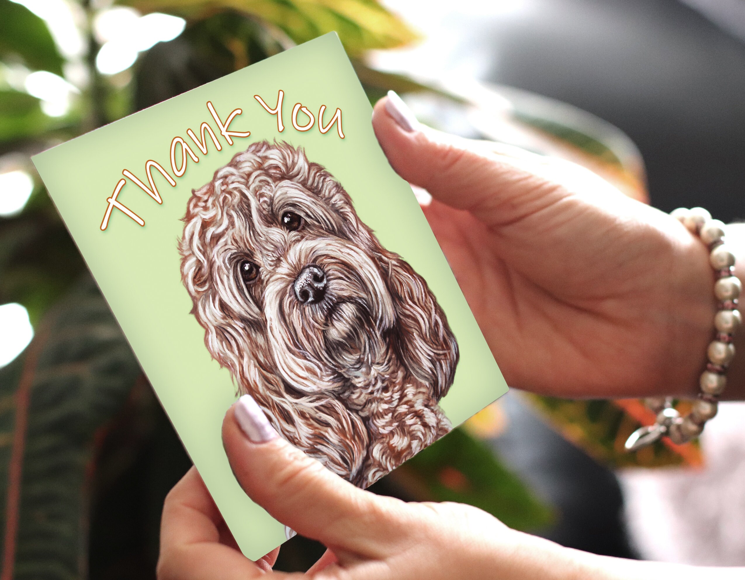 Thank You Cards | Cockapoo Thank You Card | Thank You Card | Thank You Card From the Dog ...