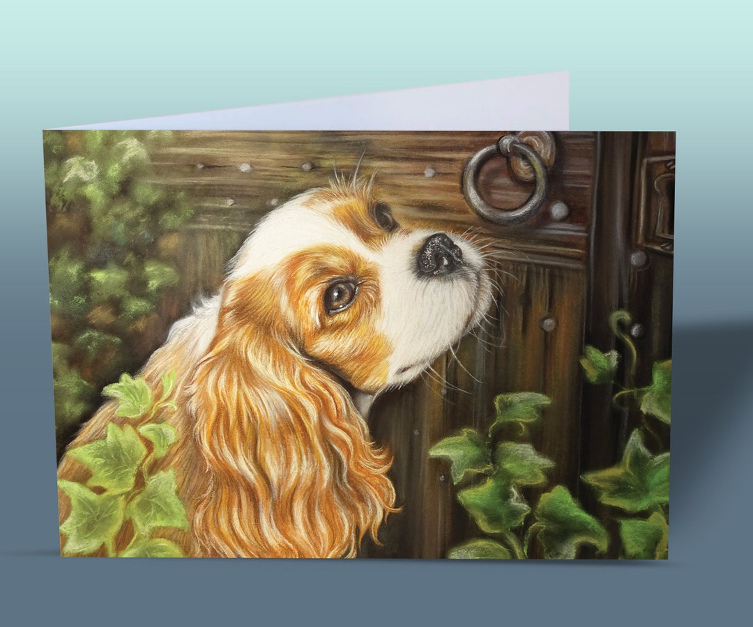 Cavalier King Charles Spaniel Card | Spaniel Card | Cavalier Spaniel ...