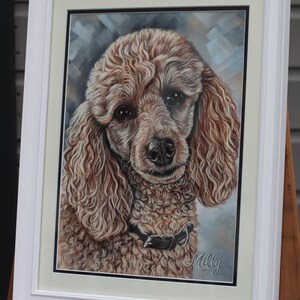 Custom Dog Portrait From Photo - Hand-painted Pet Portrait Commission ...