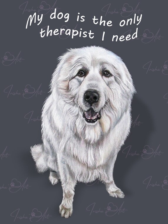 Great Pyrenees Art Wall Decor Instant Download Pyrenean | Etsy