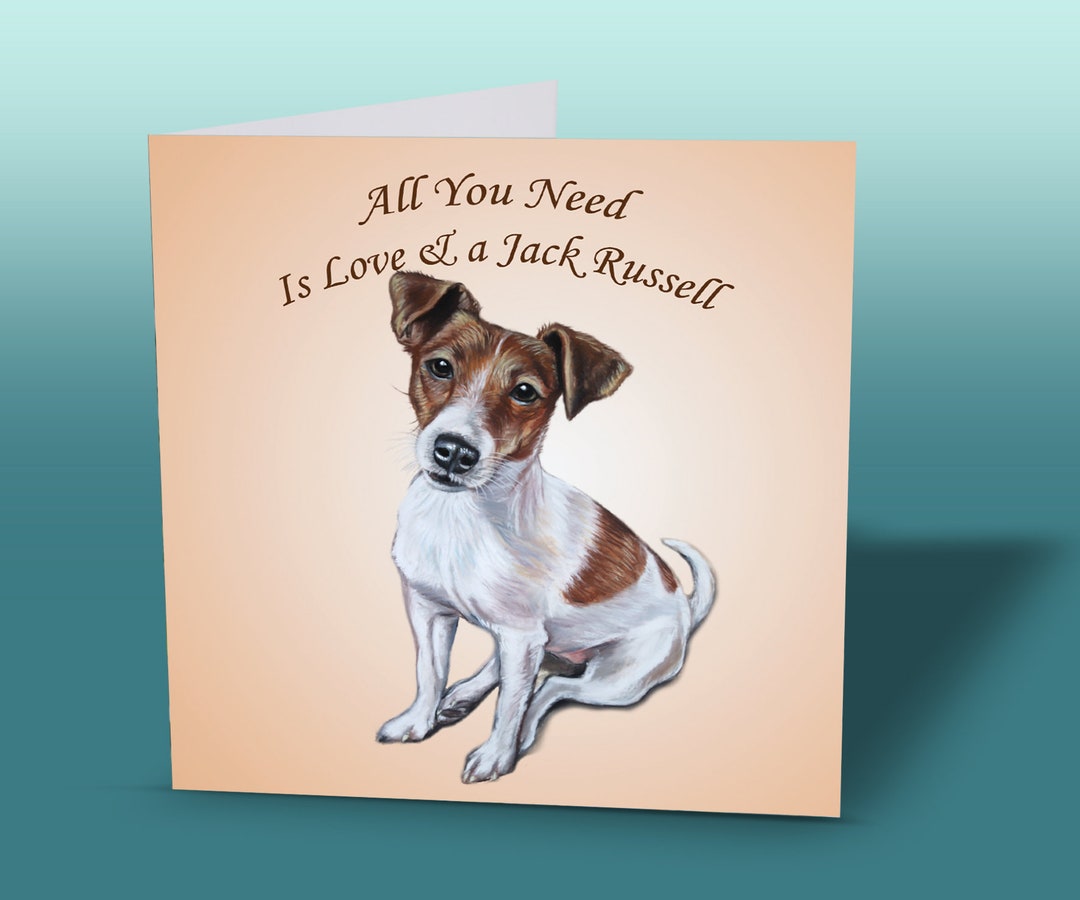 Jack Russell Quote Card - Dog Greeting Card - Cute Dog Greeting Card ...