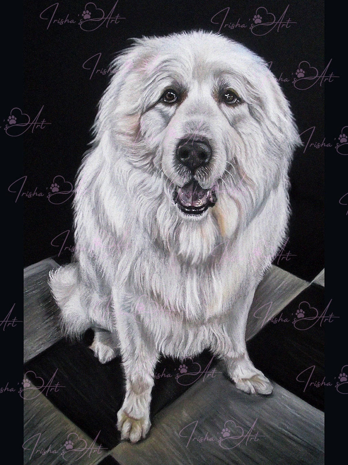 Great Pyrenees Art Wall Decor Instant Download Pyrenean - Etsy