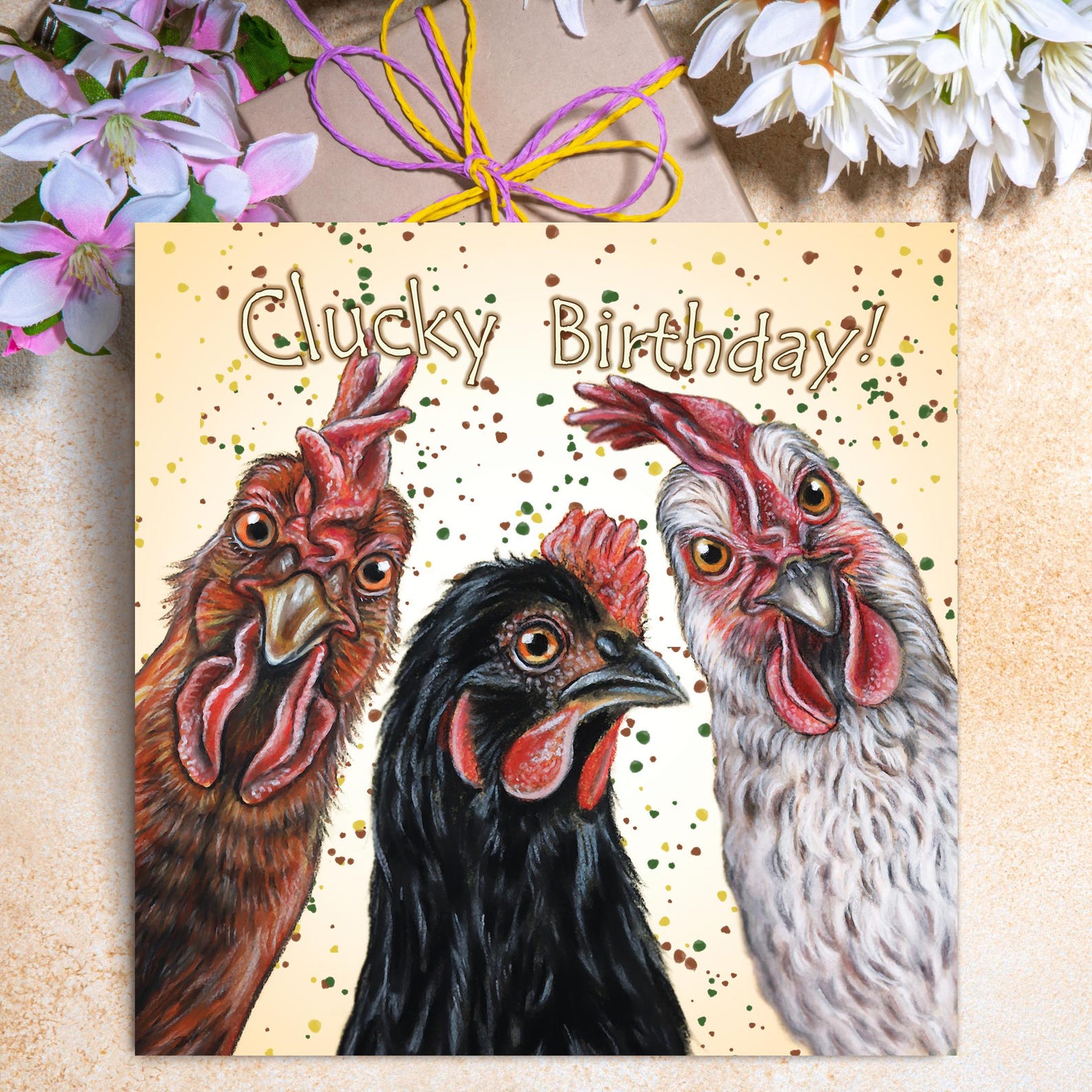 Chickens Birthday Card | Chicken Card | Birthday Card With Chickens ...
