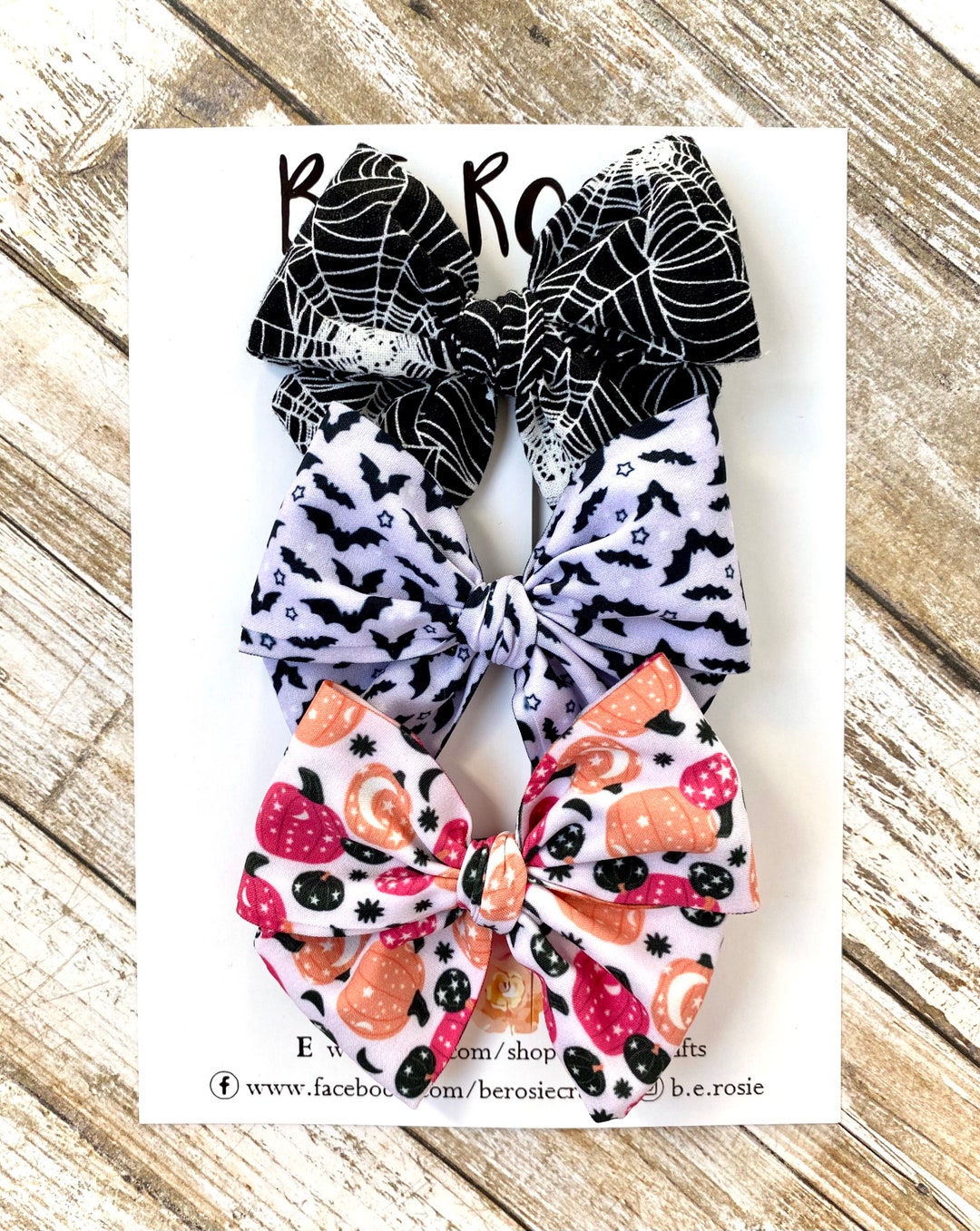 Halloween Bows, Pumpkin Bows, Bat Bows, Spiderweb Bows, Clips, Hair ...