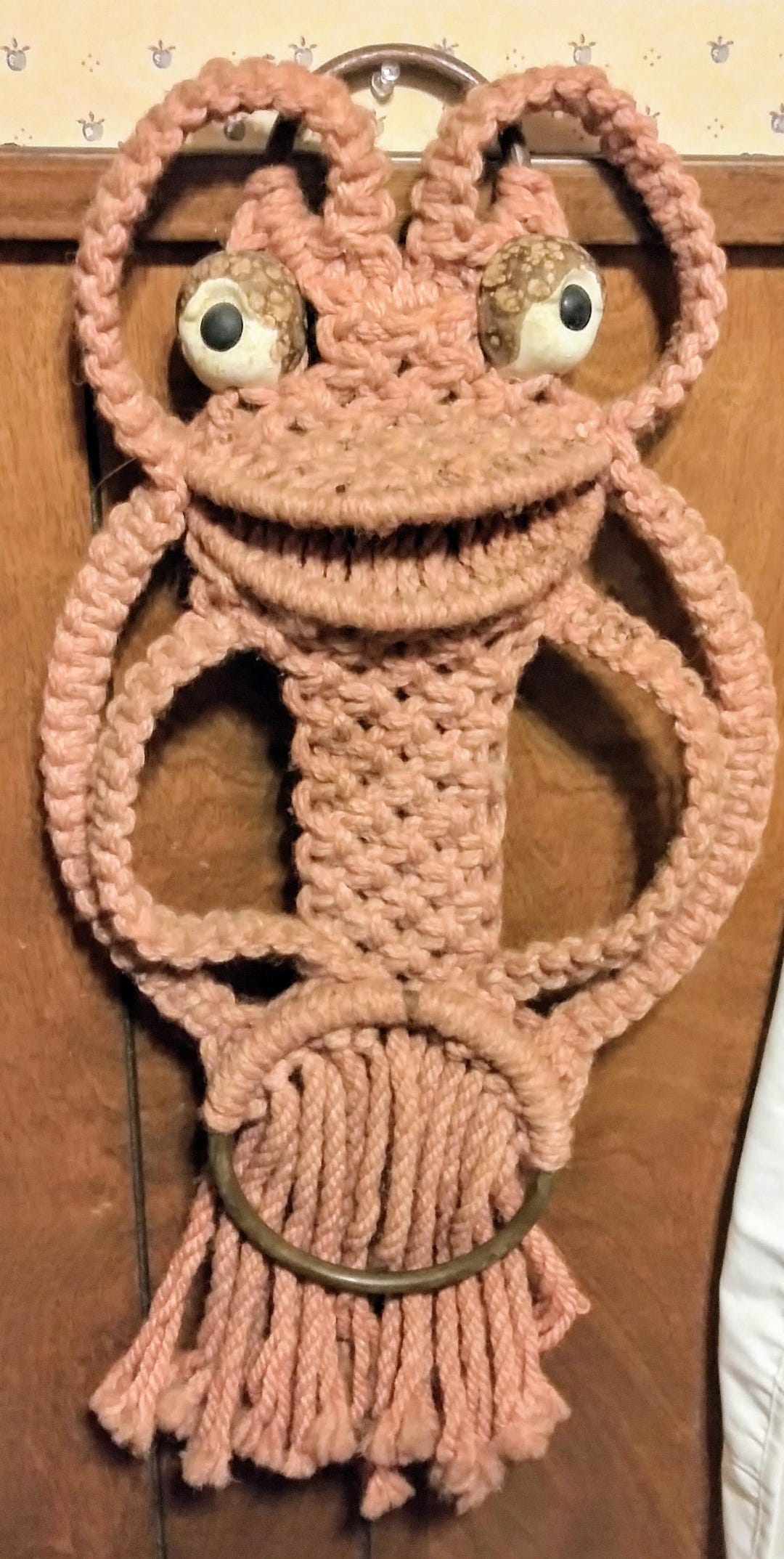 Macrame Retro 1970s Frog Wall Hanging - Etsy