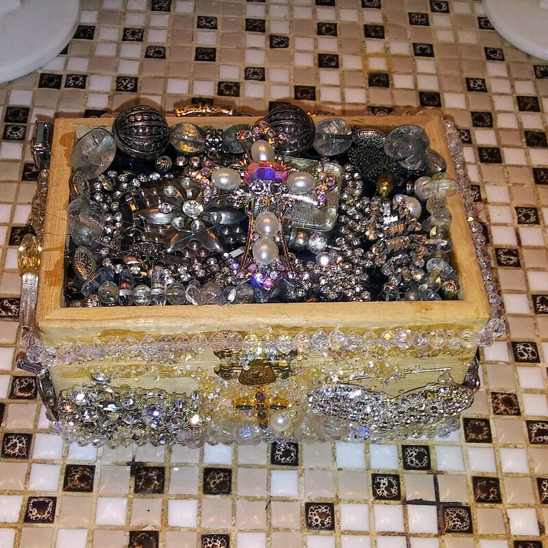 Jeweled Trinket Box - Etsy