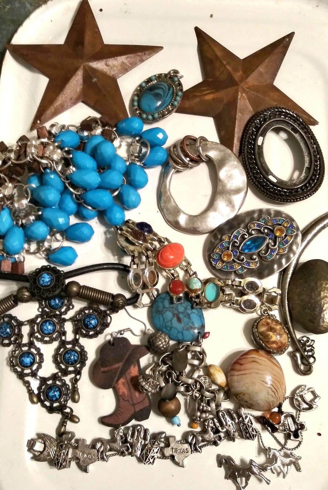 WESTERN Themed Vintage Jewelry Findings for Crafting. 1 LB LOT. - Etsy