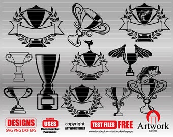 Trophy stencil | Etsy