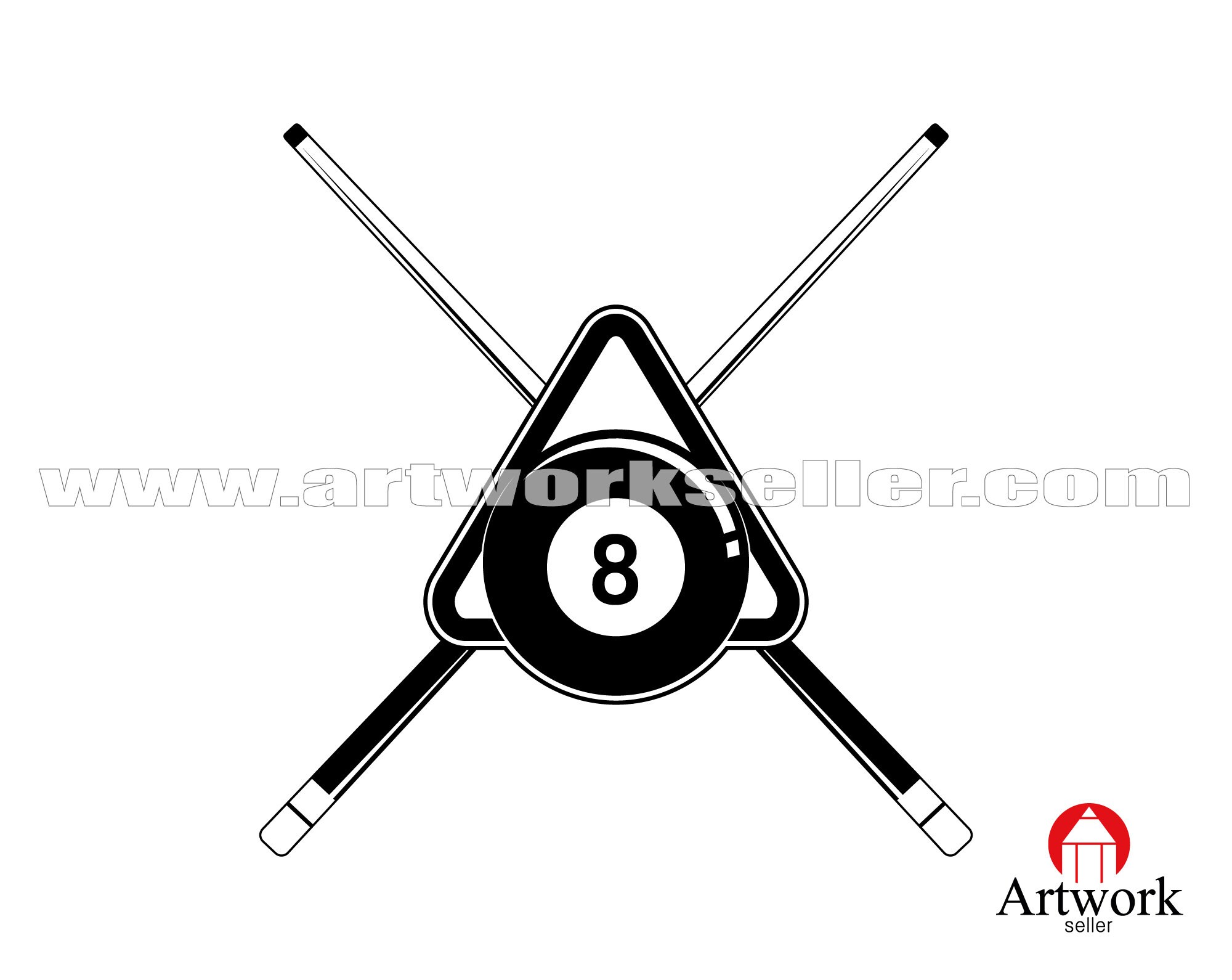 Drawing & Illustration Digital Art & Collectibles Billiard svg Billiard ...
