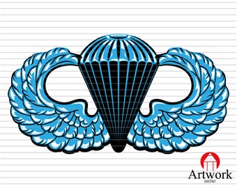 Army Airborne Wings Svg - Etsy