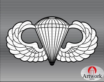 Army Airborne Wings Svg - Etsy