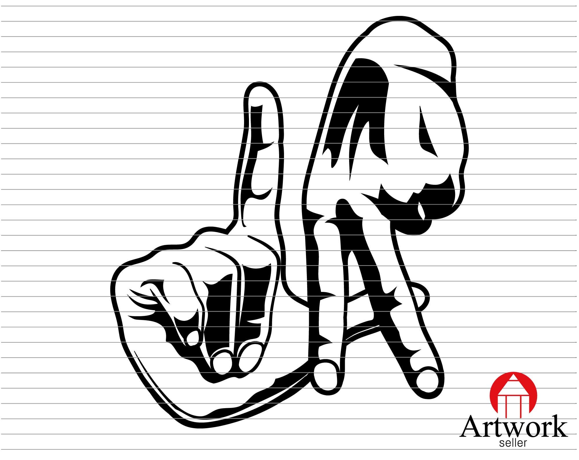 LOS ANGELES HANDS svg fingers los angeles la fingers la hands | Etsy