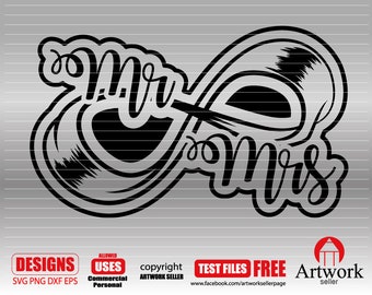 Mr Mrs Infinity Svg - Etsy