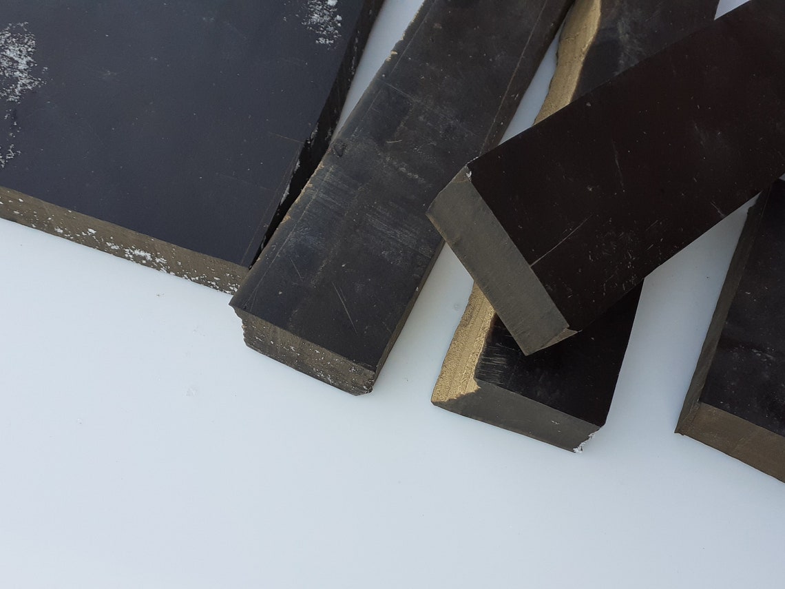 Ebonite sheet Hard Rubber Solid black Sheets lot 23 mm dark | Etsy