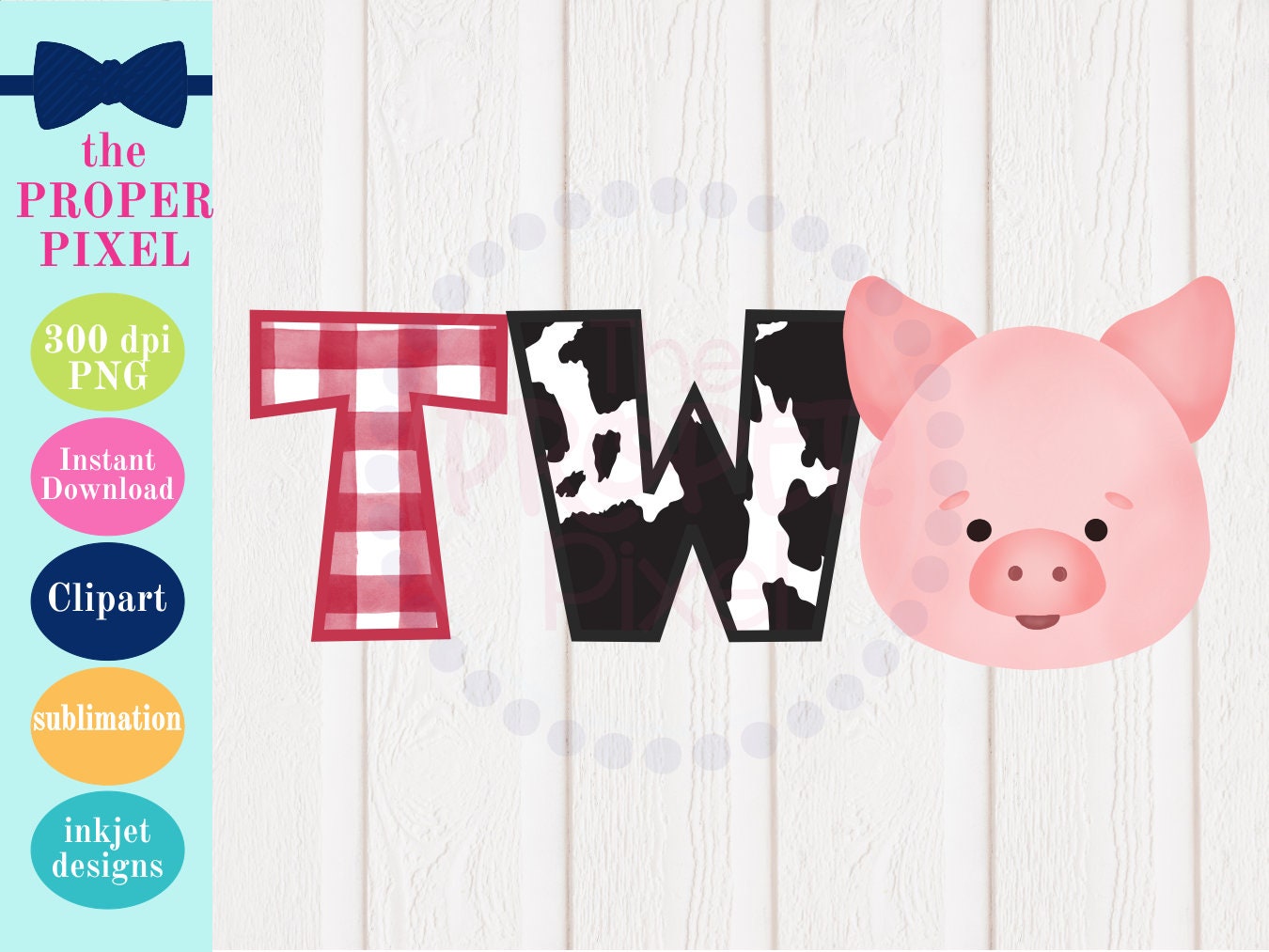 Pig PNG Farm Animal Clipart for Inkjet and Sublimation - Etsy Canada