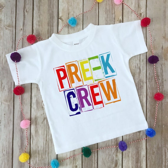 Back to School PNG for kids, Pre-K Crew, First Day of School PNG, Pre-k ...