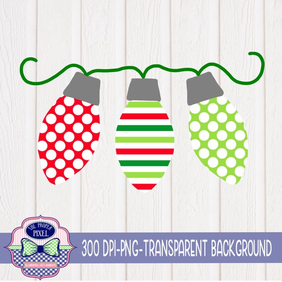 Christmas Lights PNG, Sublimation Digital Download, Christmas Clipart ...