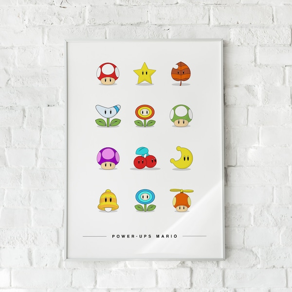 Mario Power Ups - Etsy