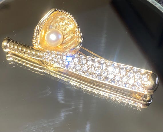 Swarovski Crystal Baseball Softball Bat Glove Ball Br… - Gem
