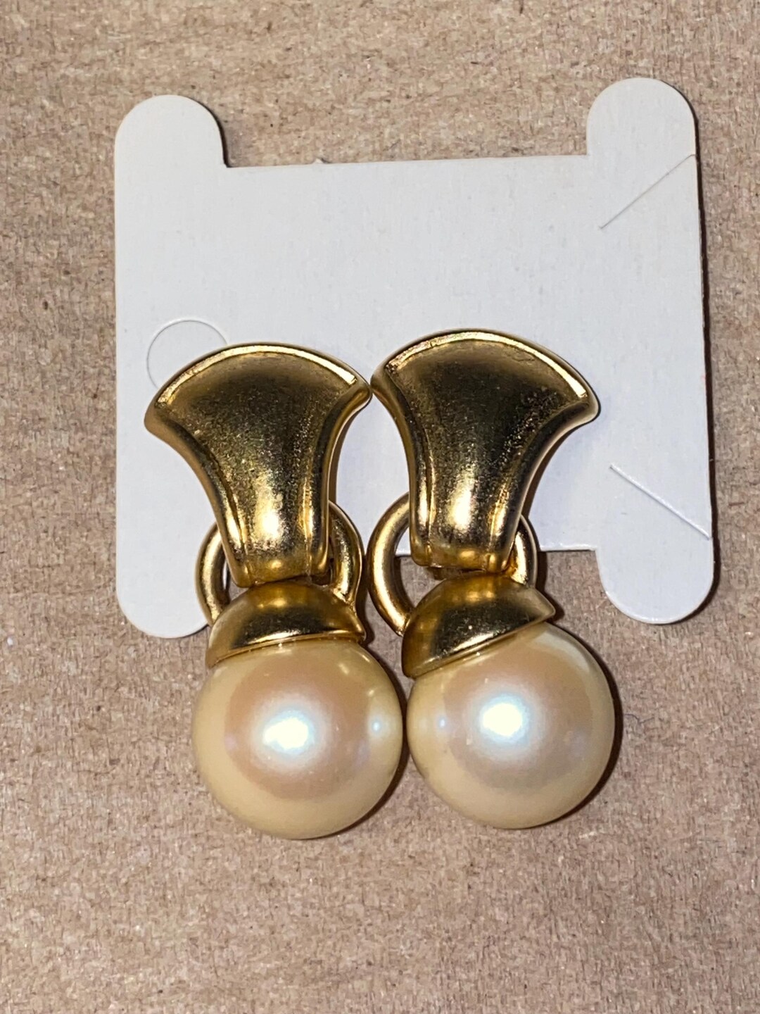 Vintage Signed Erwin Pearl Faux Pearl Clip Earrings - Etsy