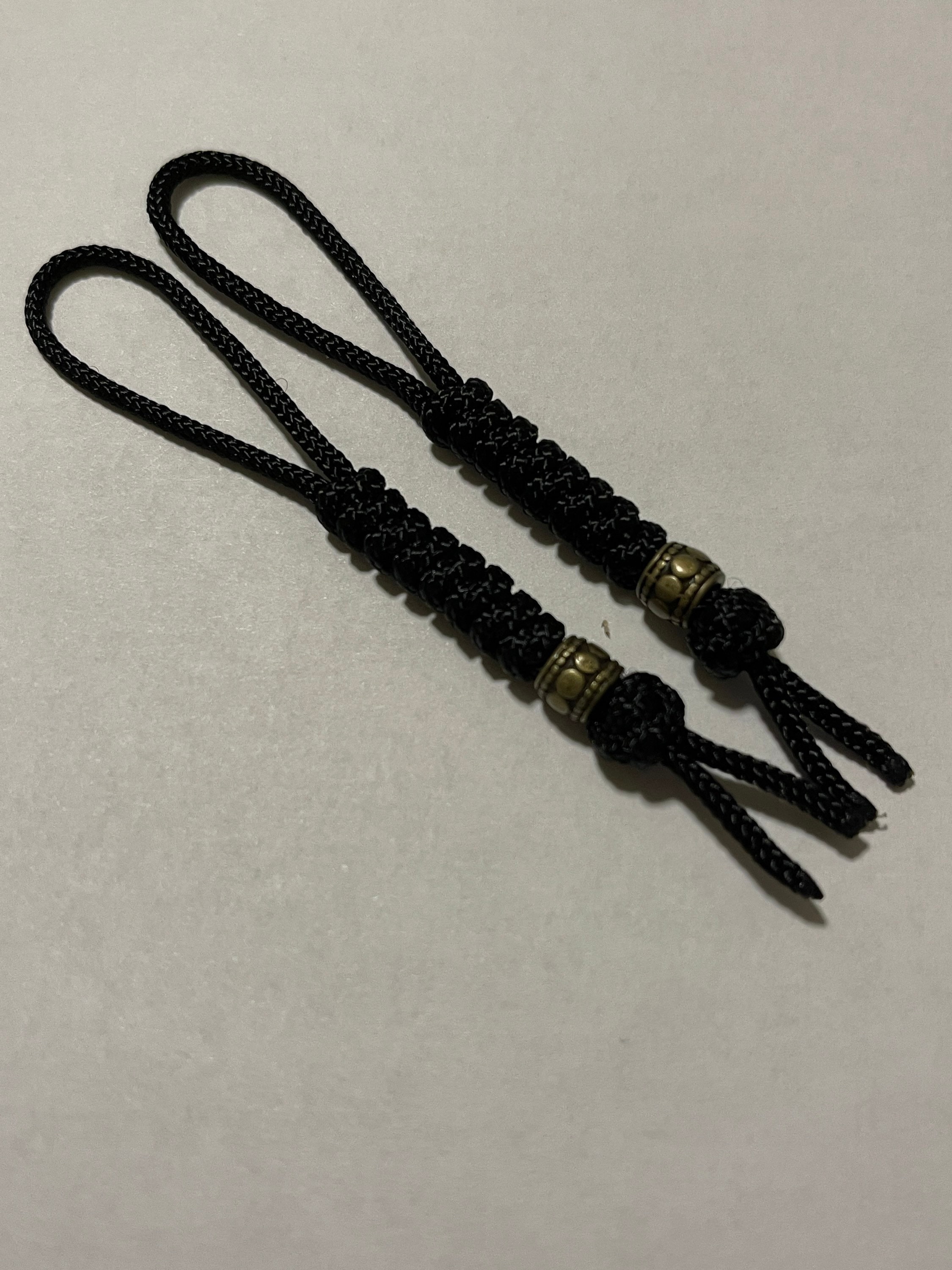 95 Paracord Micro Knife Lanyard 2pk, Black Cord Snake Knot With Metal ...