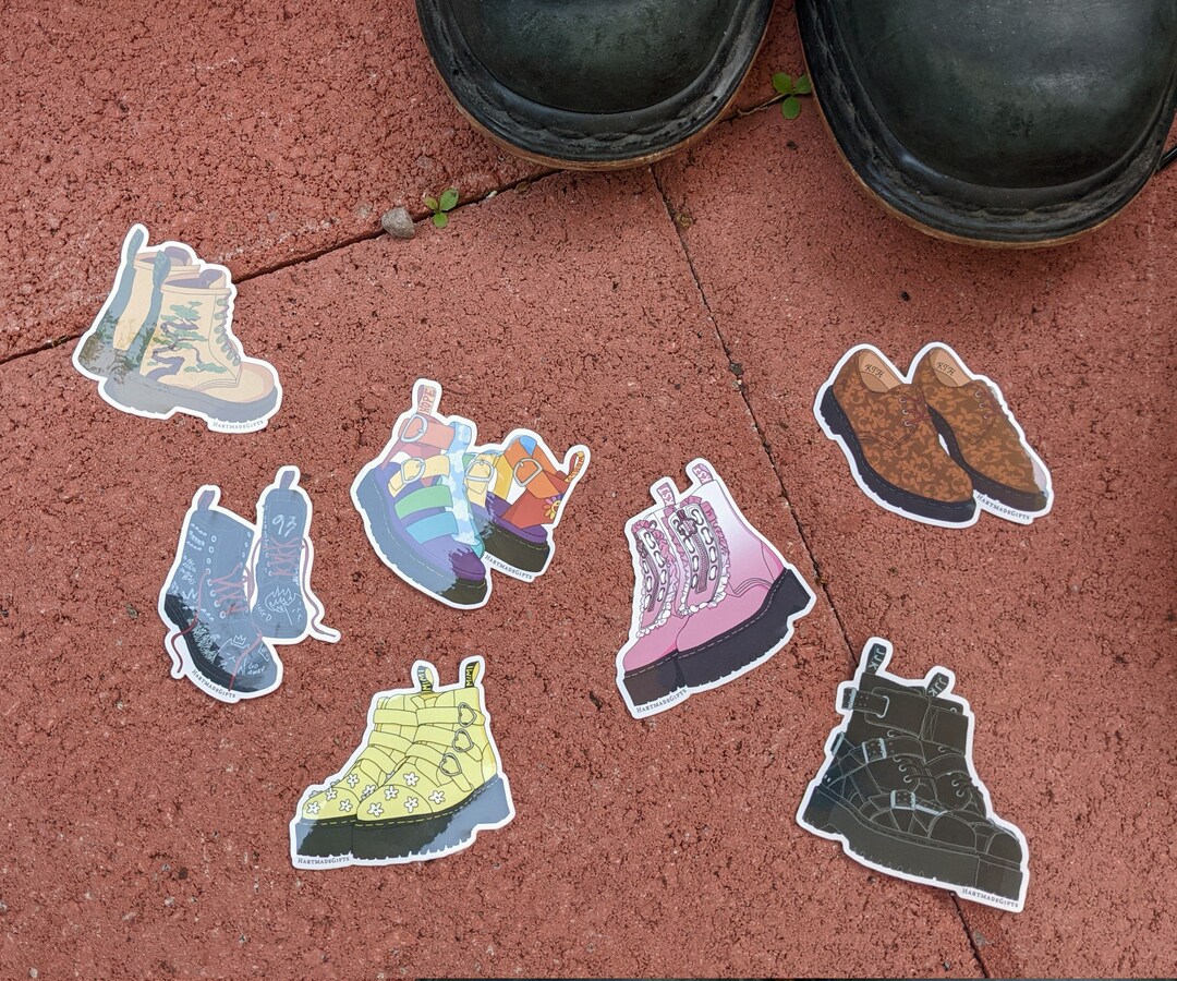BTS Doc Martens Vinyl Stickers - Etsy