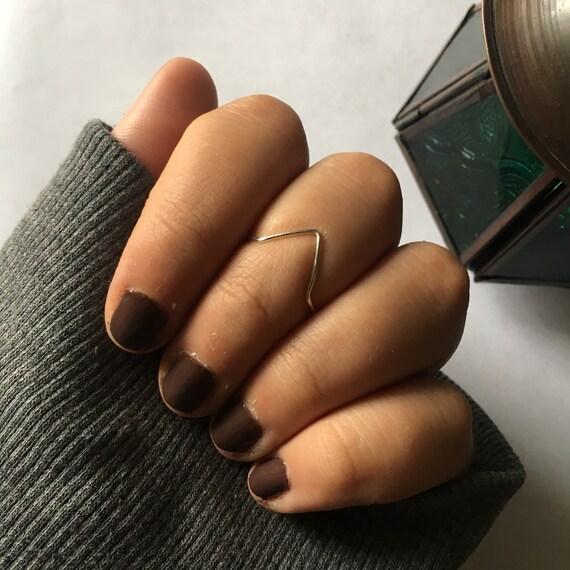Silver Wishbone Ring Adjustable Ring Wire Rings Wire | Etsy