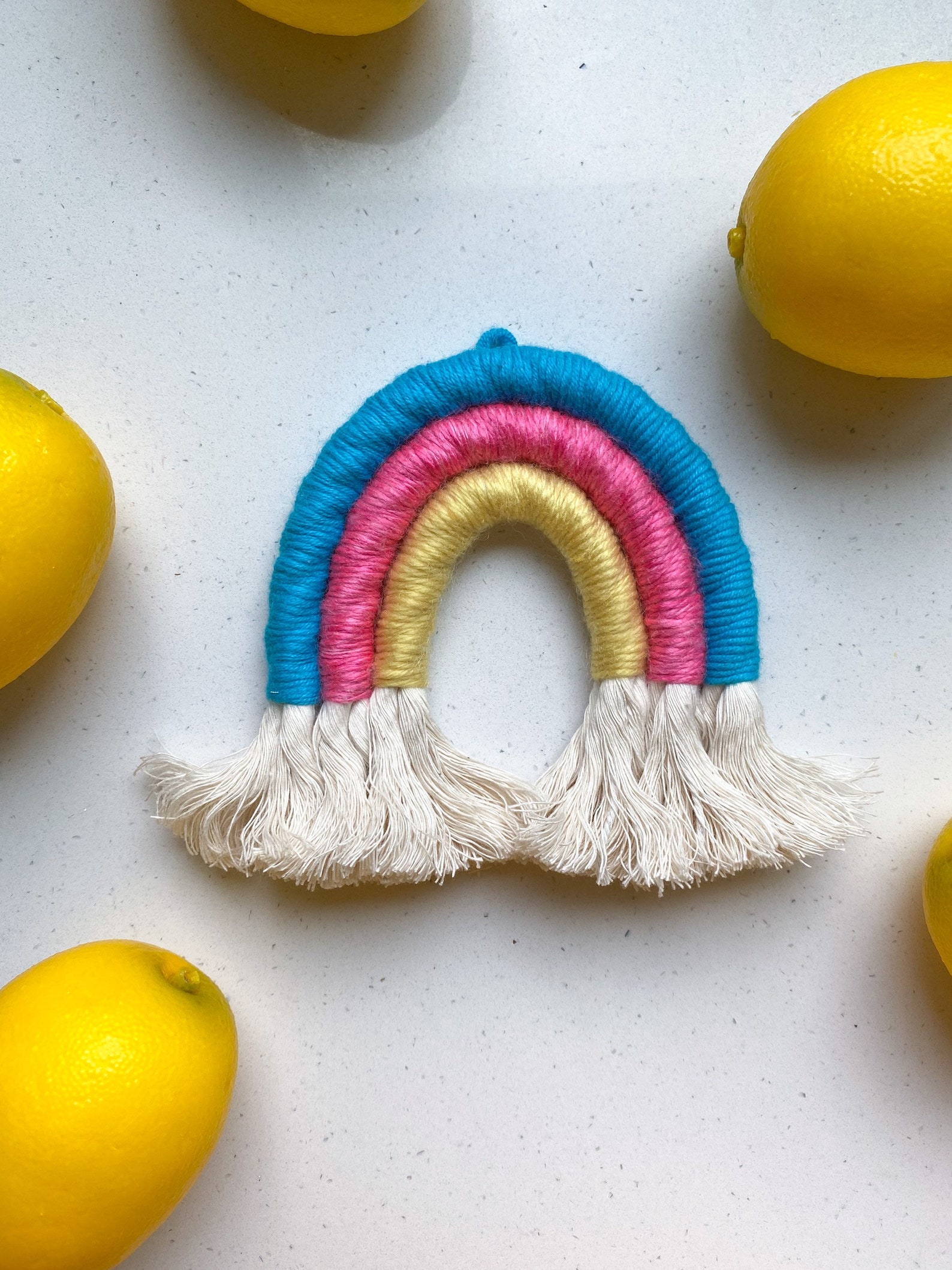 Macrame Rainbow Wall Decor Rainbow Macrame Wall Hanging | Etsy