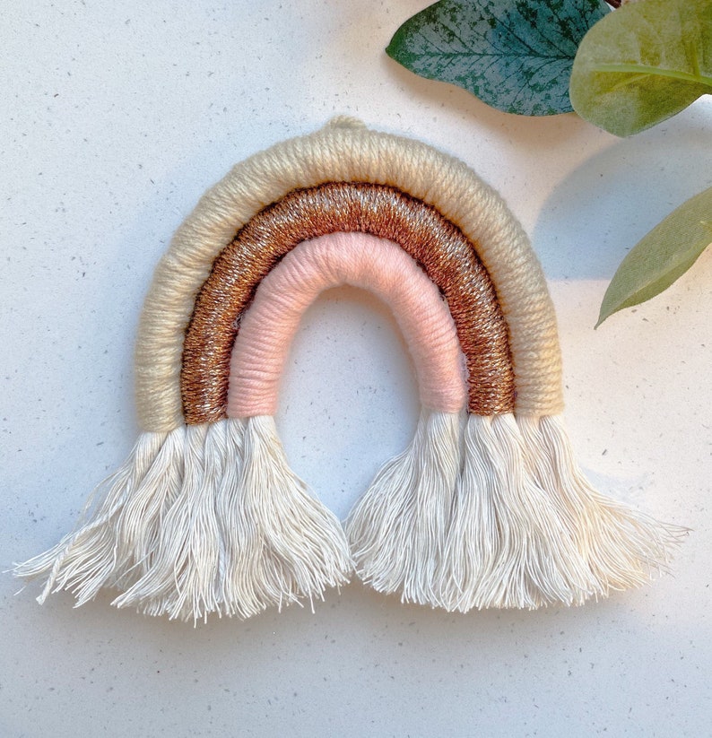 Macrame Rainbow Wall Decor Rainbow Macrame Wall Hanging | Etsy