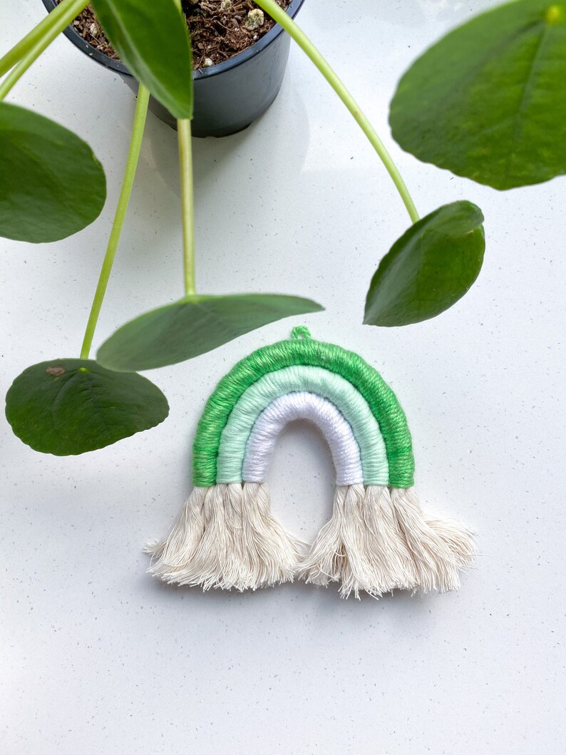 Macrame Rainbow Wall Decor Rainbow Macrame Wall Hanging - Etsy