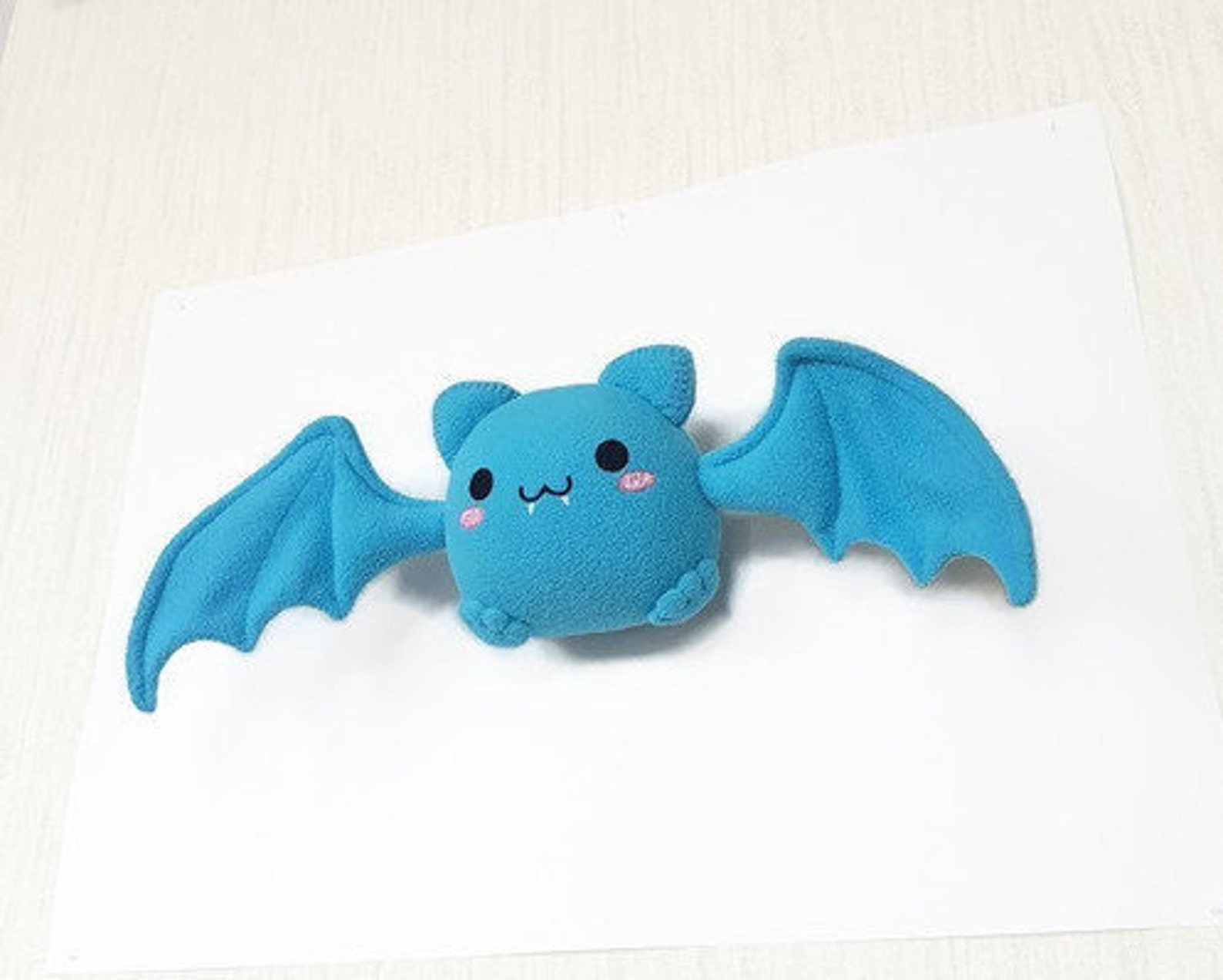 Chibi Bat Toy Blue Bat Chibi Toy Bat Plush Kawaii Chibi | Etsy