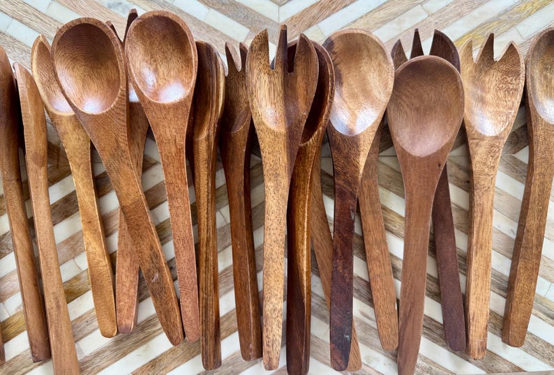 WHOLESALE Wooden Utensil Sets | Wooden Spoon & Fork | Wood Spoons ...