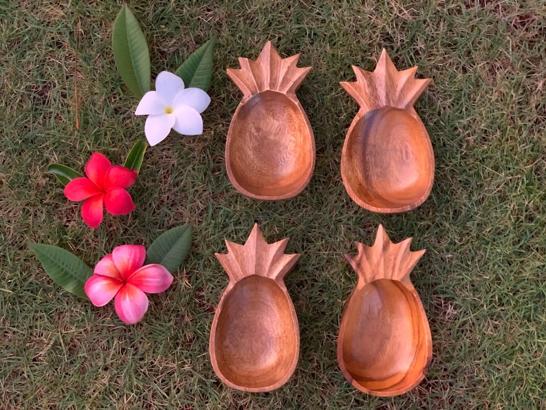 Acacia Wood Set of 7 Pine Design Mother Bowl With 4 - Etsy