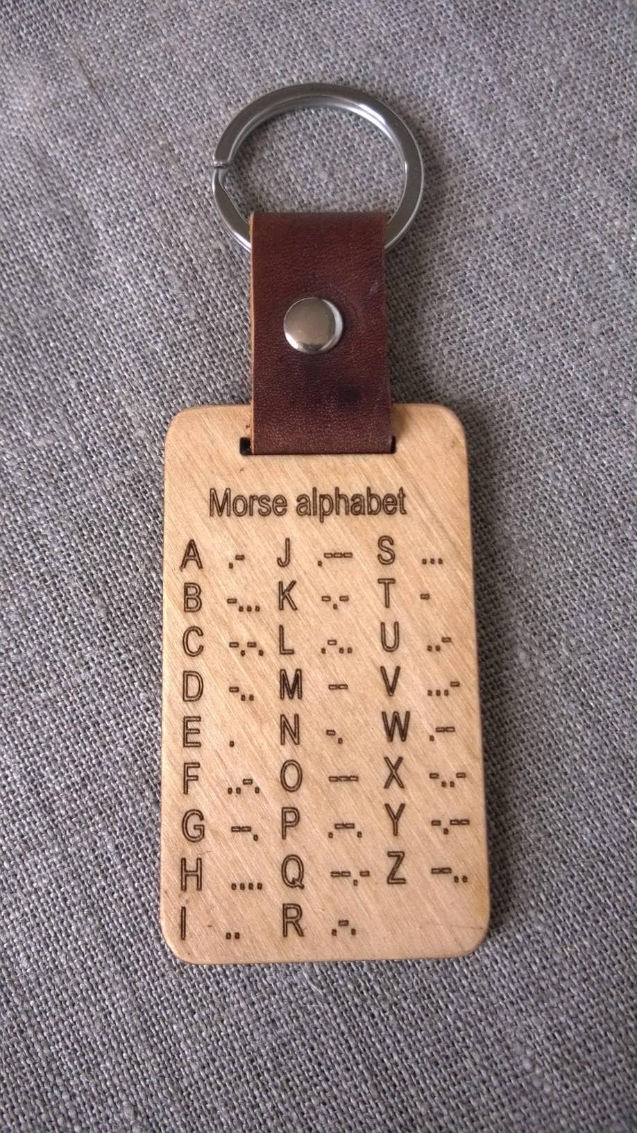 Morse code keychain alphabet Custom morse code Morse code | Etsy
