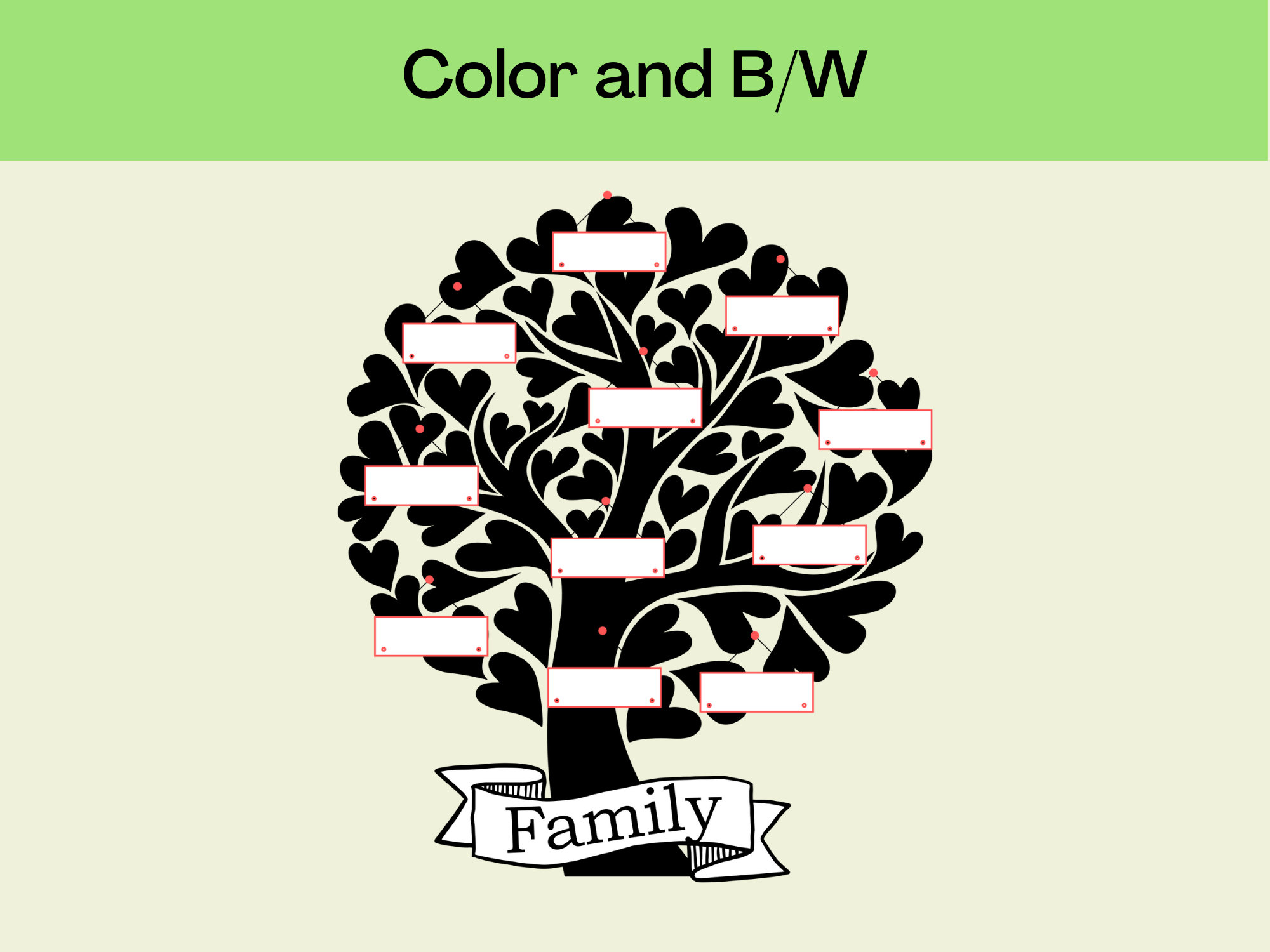Family Reunion Svg Family Tree Template Family Tree Svg - Etsy