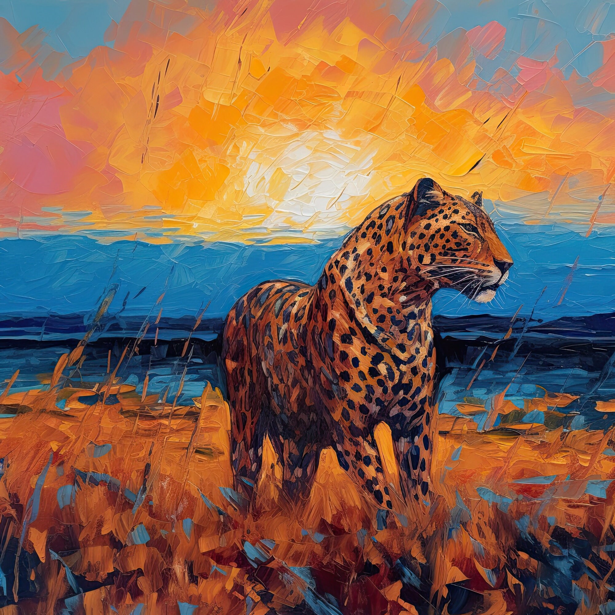 Big 5 African Animals | Acrylic | Digital Print | Lion | Buffalo ...