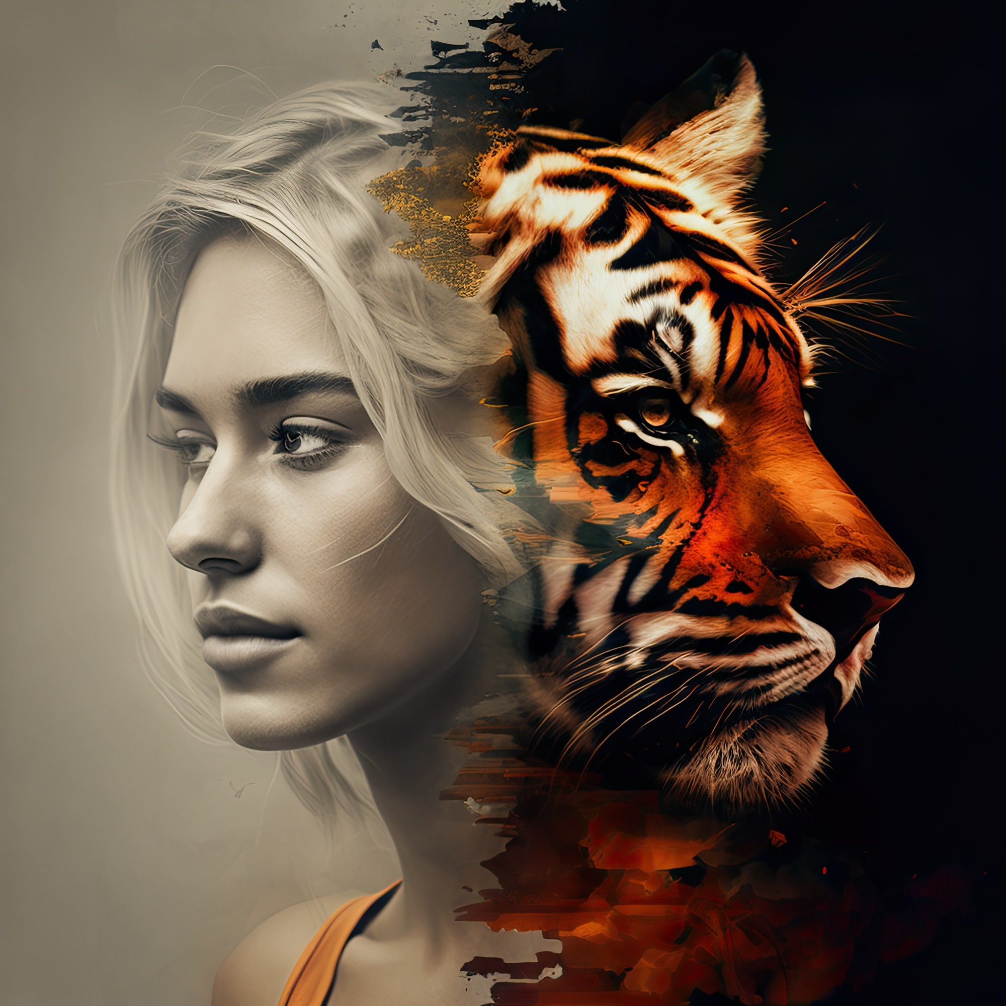 Half Tiger Half Human