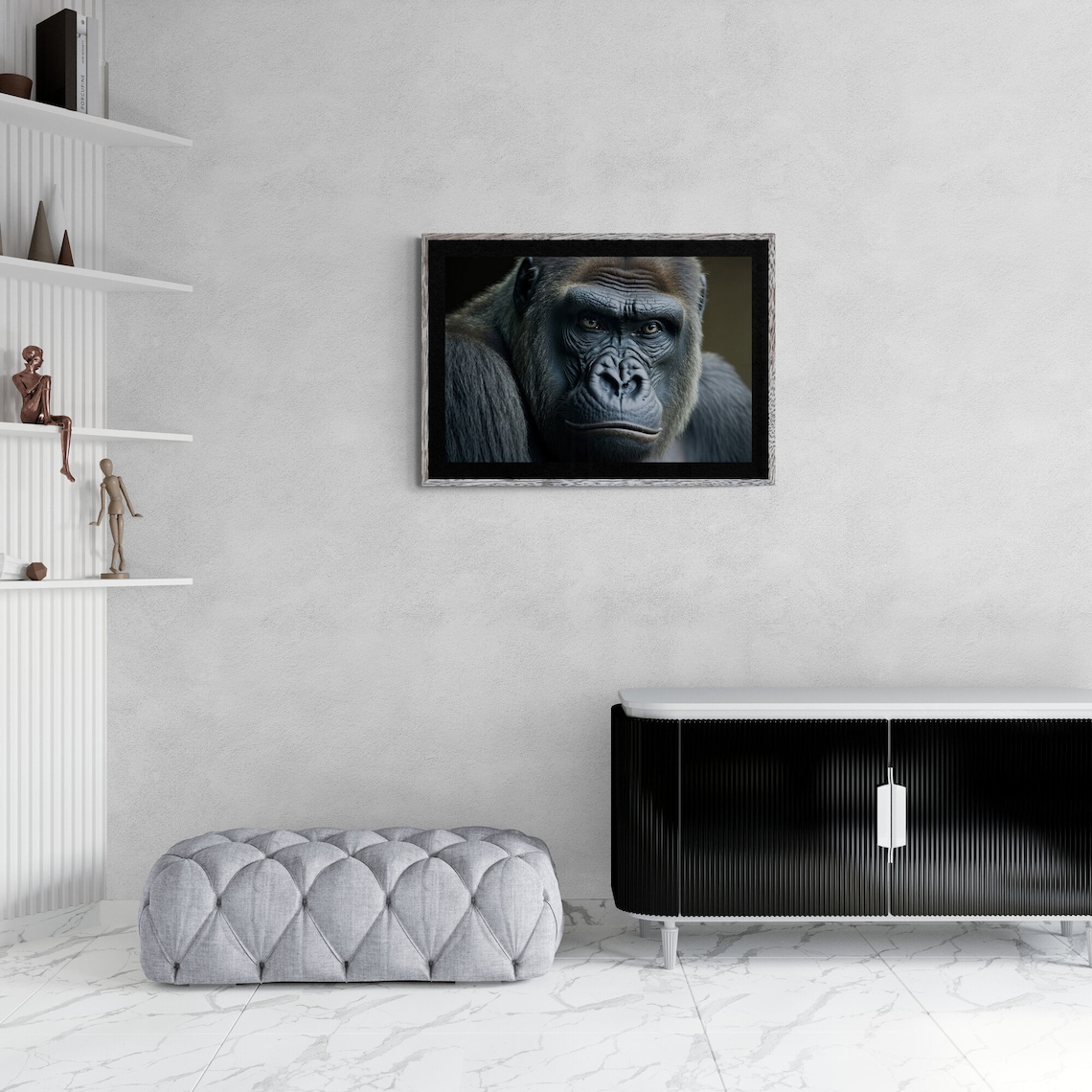 Silverback Gorilla Head - Etsy