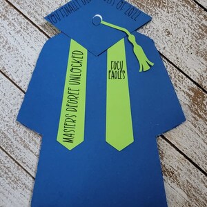 Graduation Cap & Gown Gift Card or Cash Card. - Etsy