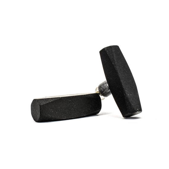 Black Wedged Marble Pull Black Marble Pull Furniture | Etsy