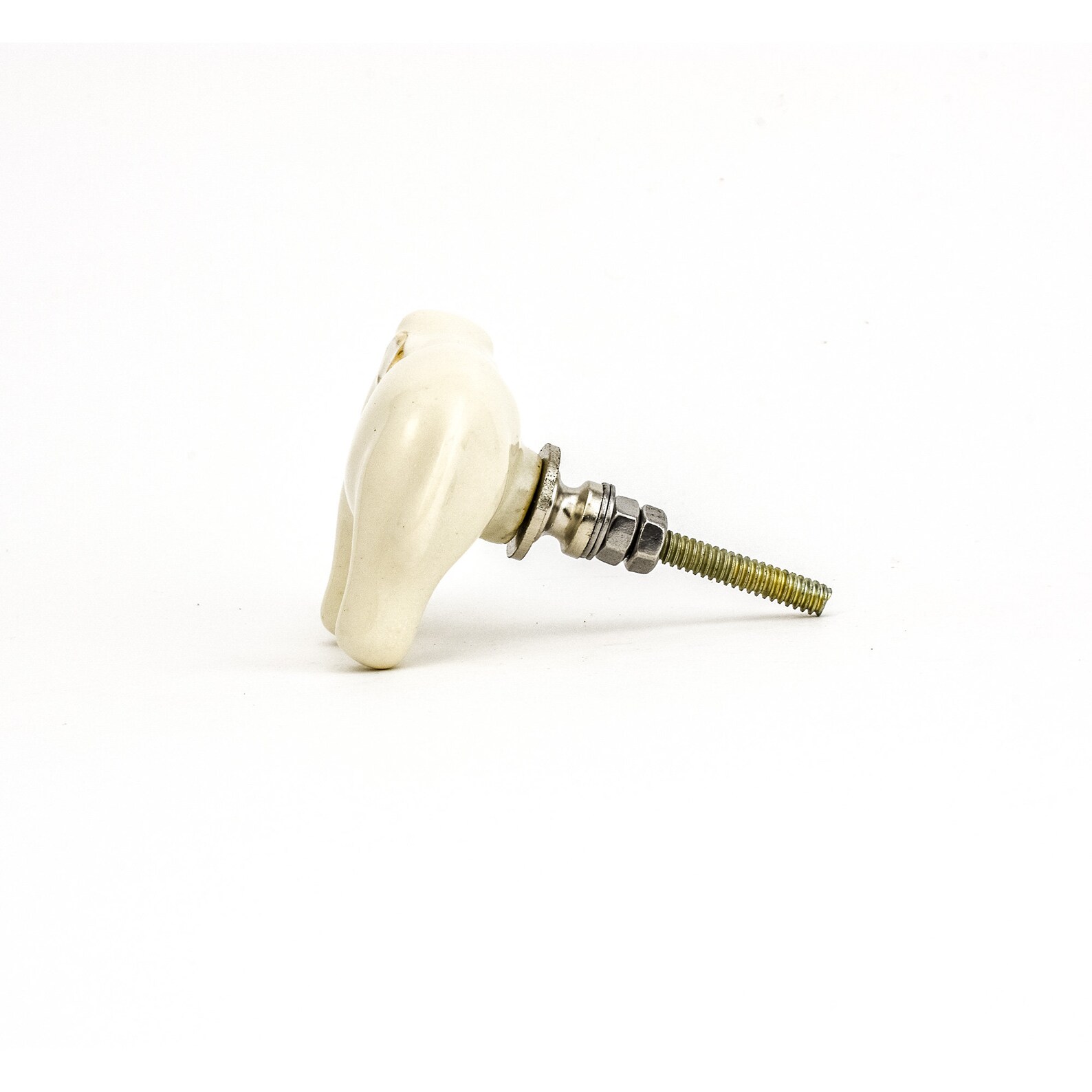 White Baby Elephant Knob Woodland Themed Nursery Knob Modern - Etsy