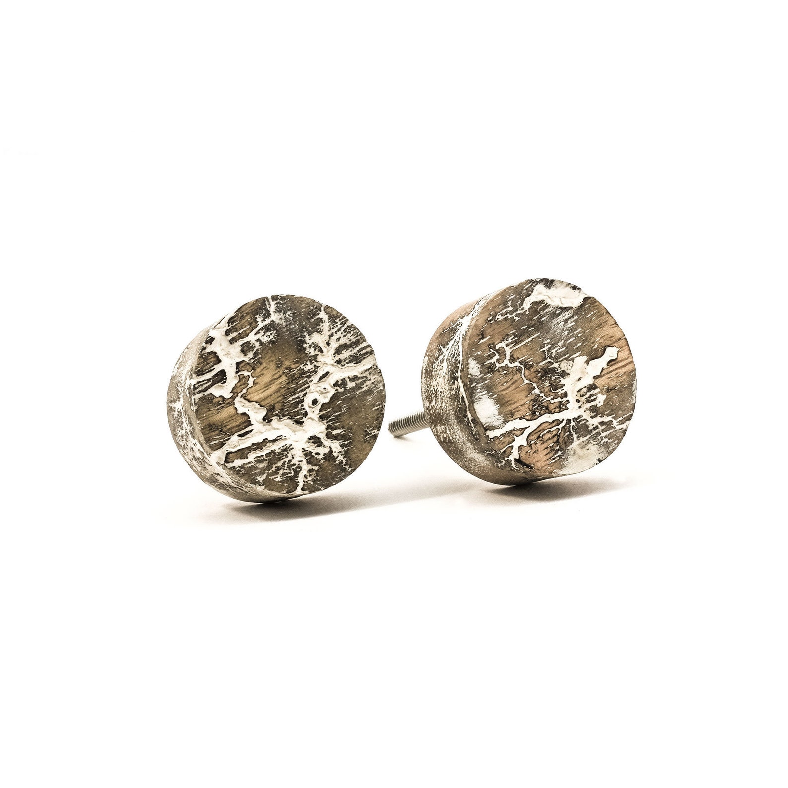 Round Natural Wood Knob Wooden Cabinet Knob Furniture - Etsy