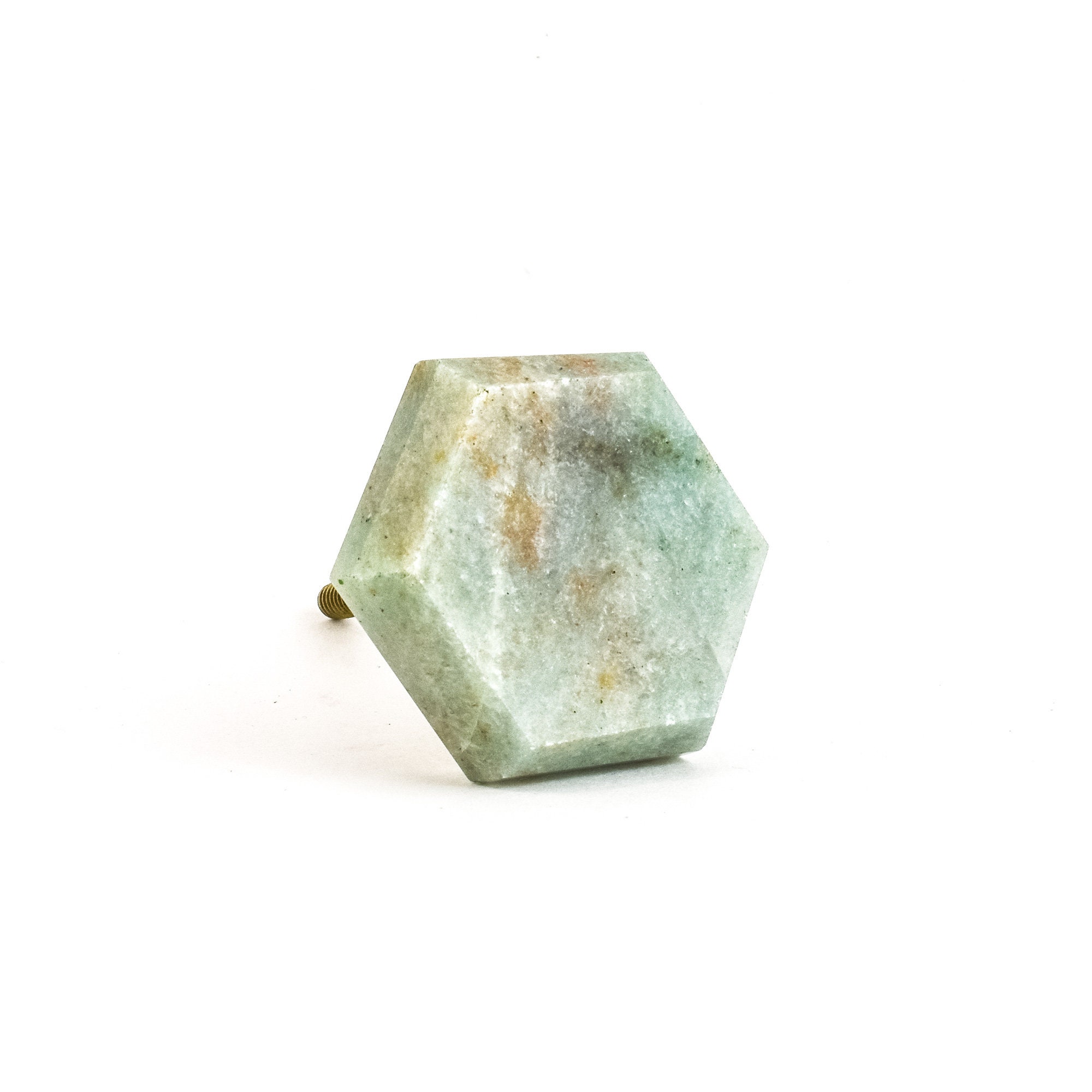 Craft Supplies & Tools Green Hexagon Quartz Stone Knob for Dressers Furniture Cabinets Kitchens ...